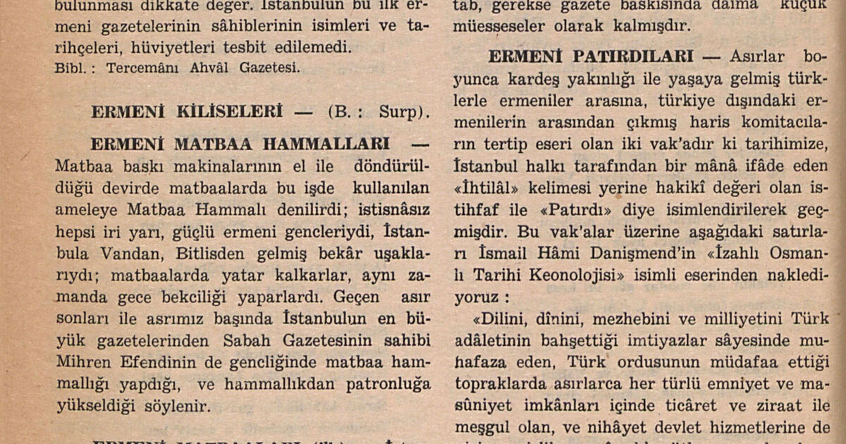Istanbul Encyclopedia: ERMENİ KİLİSELERİ