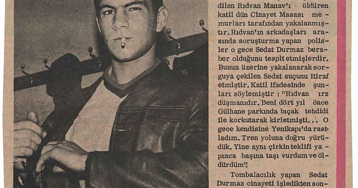 Istanbul Encyclopedia: Clipping about Yenikapu Murder