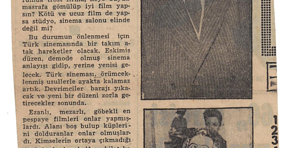 Istanbul Encyclopedia: Clipping about Yeşilçam Street