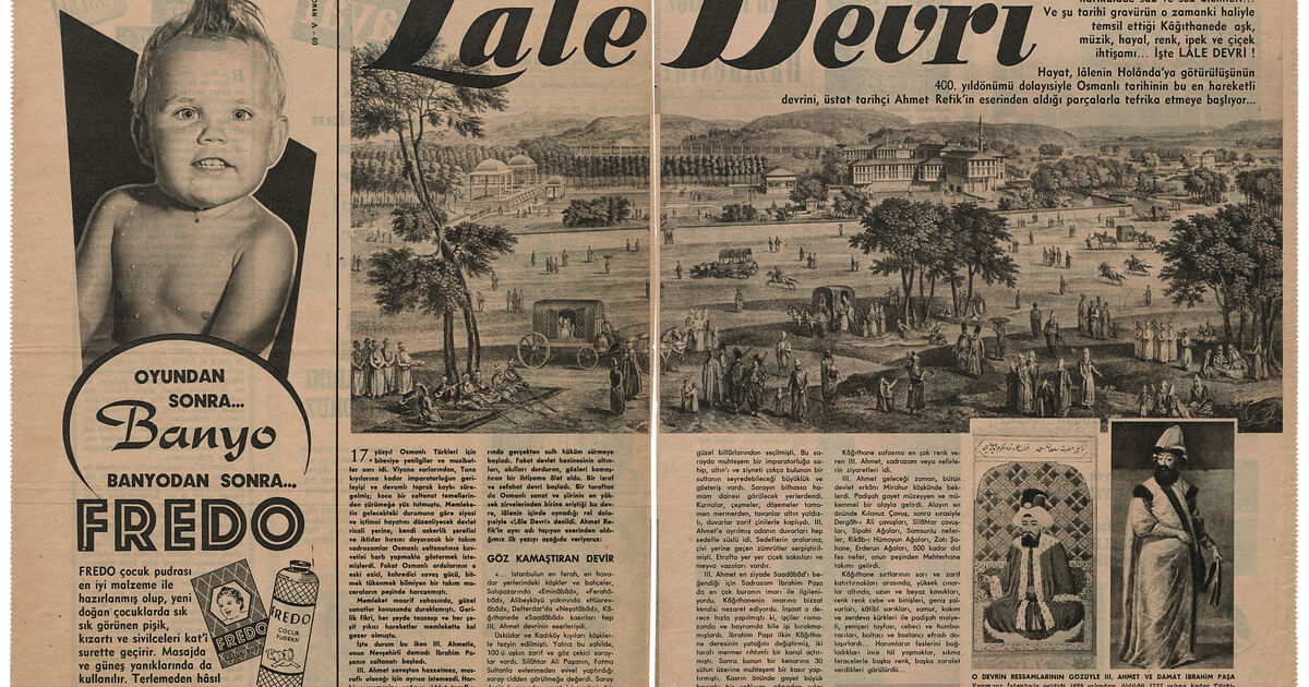 Istanbul Encyclopedia: Magazine pages about the Tulip Era