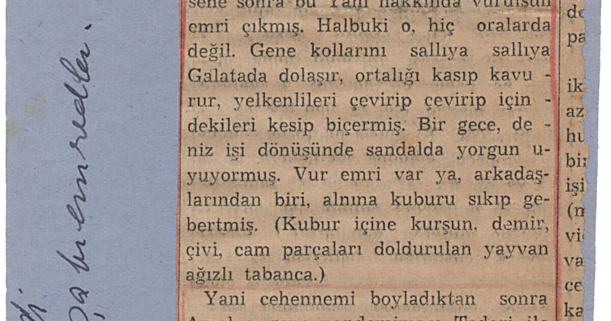 Istanbul Encyclopedia: Clipping about Todori