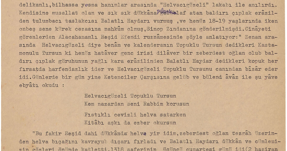 Istanbul Encyclopedia: Tursun (Helvacıgüzeli) article