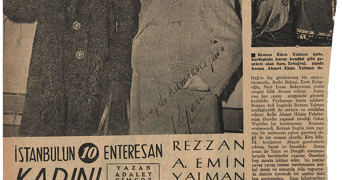 Istanbul Encyclopedia: Magazine page about Ahmed Emin Yalman