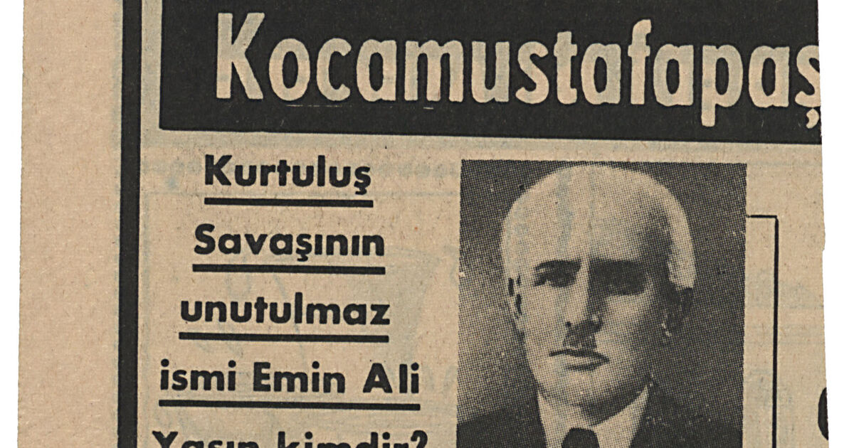 Istanbul Encyclopedia: Clipping about Emin Âli Yaşın