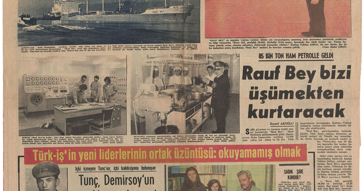 Istanbul Encyclopedia: Newspaper page including the news about Rauf Bey ...