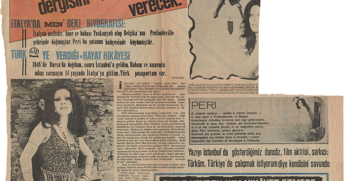 Istanbul Encyclopedia: Clipping about Peri Han