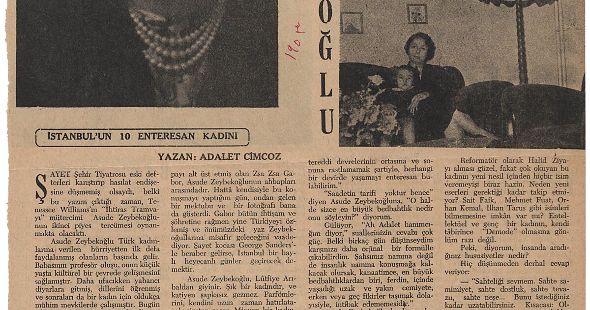 Istanbul Encyclopedia: Magazine page titled "İstanbul'un 10 Enteresan ...