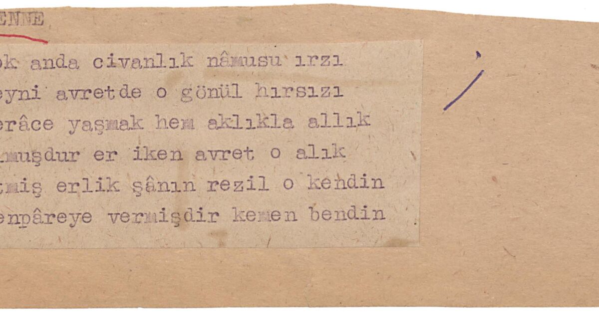 Istanbul Encyclopedia: Note including a poem titled "Zenne"
