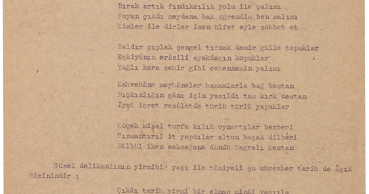 Istanbul Encyclopedia: Mestan Zagralı article
