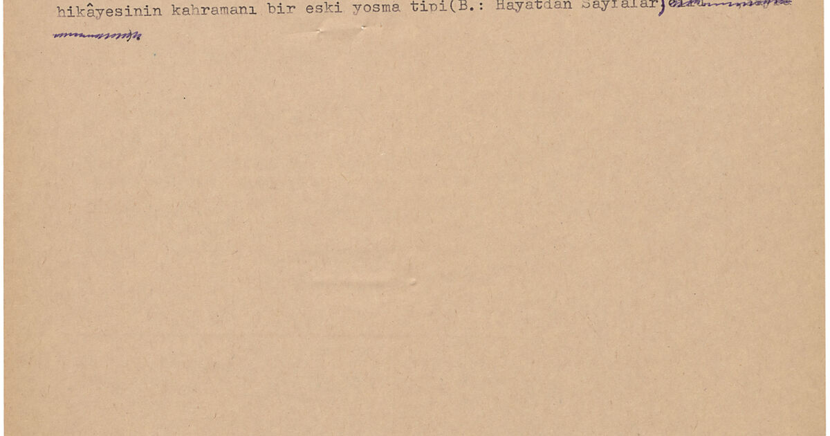 Istanbul Encyclopedia: Hâcer (Sürtük) article