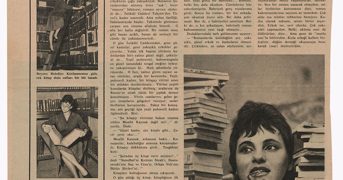 Istanbul Encyclopedia: Magazine page about Muallâ Kaynak