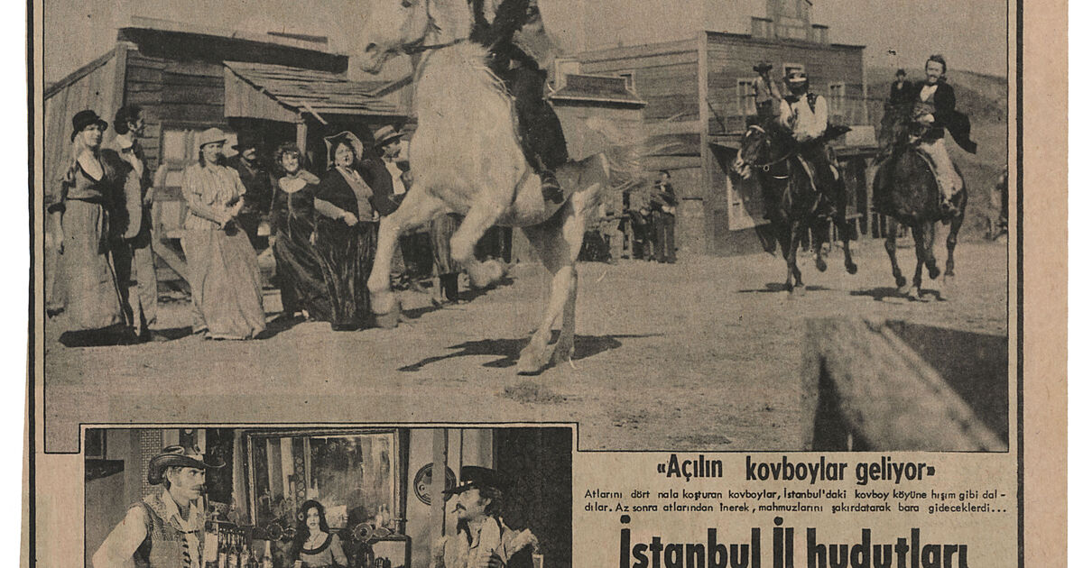 Istanbul Encyclopedia: Clipping about cowboy movie