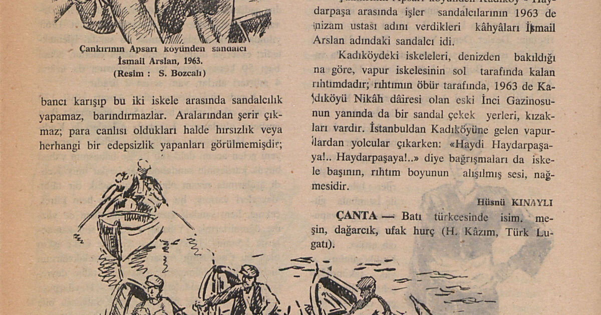 Istanbul Encyclopedia: ÇANTA